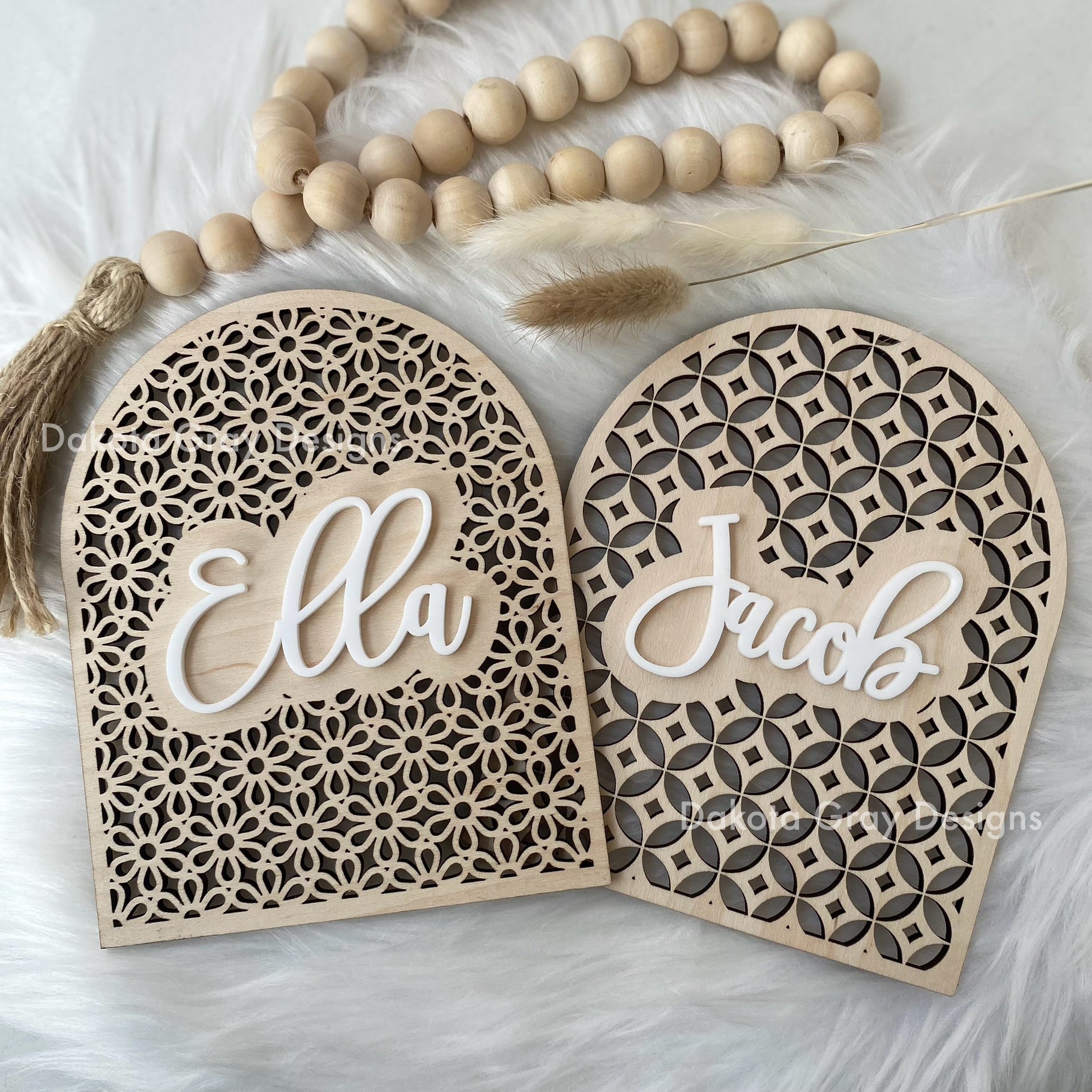 Name Plaques – Dakota Gray Designs